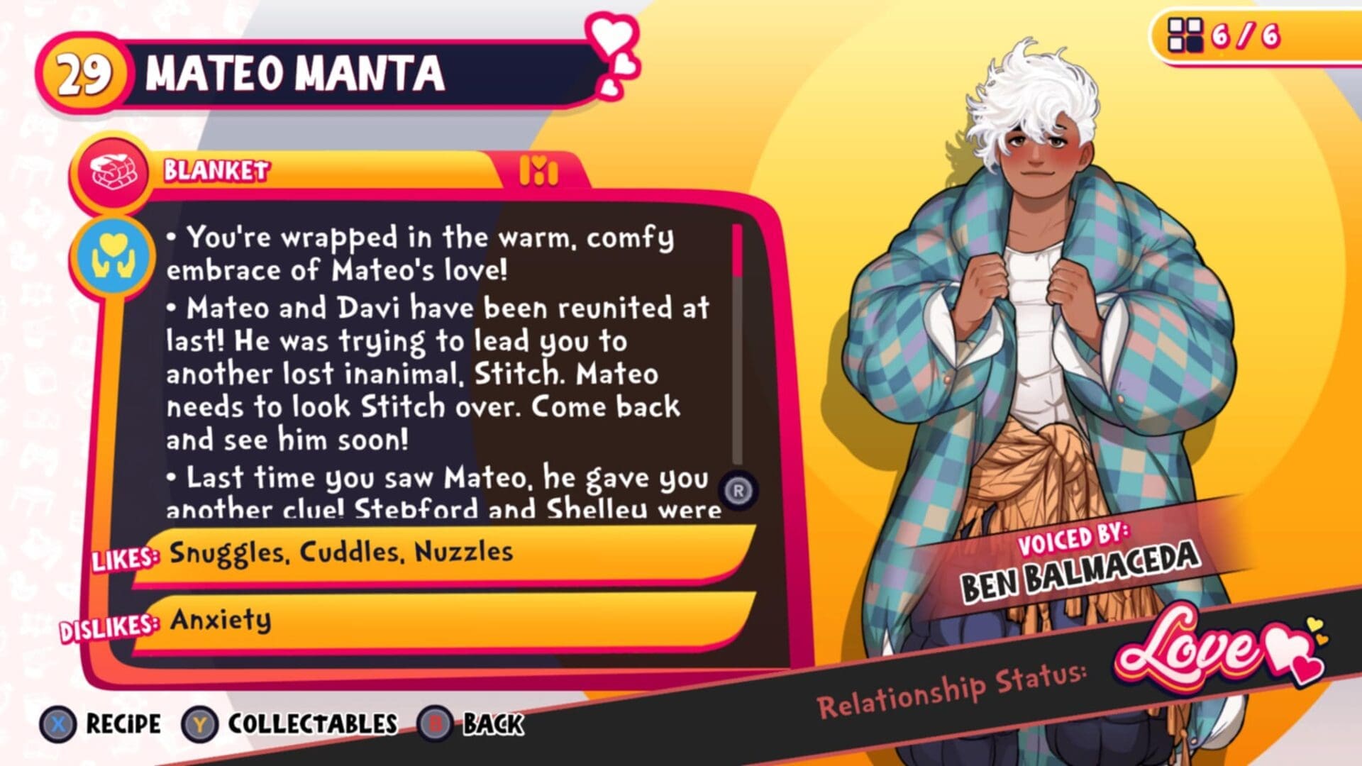 Date Everything - Mateo Guide (Inanimal Control Achievement) - Screen Hype